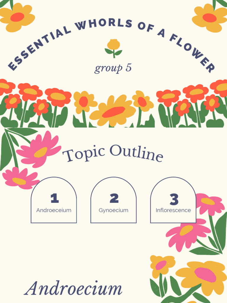 Flower Structure and Floral Parts Guide | PDF