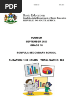 Grade 12 Tourism Study Guide | PDF | Tourism | Learning