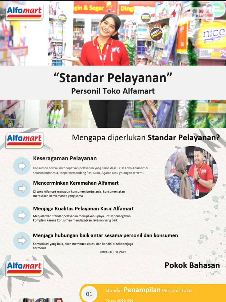 Modul Standar Pelayanan Personil Toko Alfamart 2023 | PDF