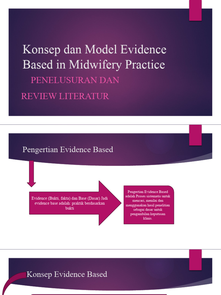 Konsep Dan Model Evidence Based in Midwifery Practice | PDF