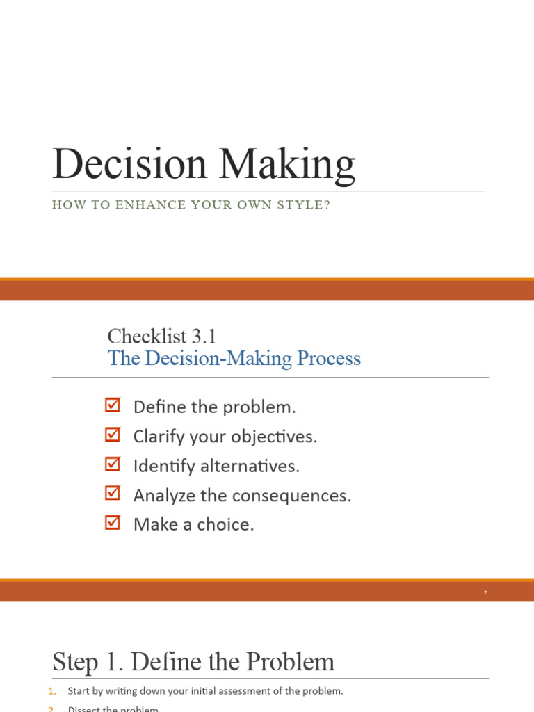 Decision Making | PDF | Decision Making | Choice