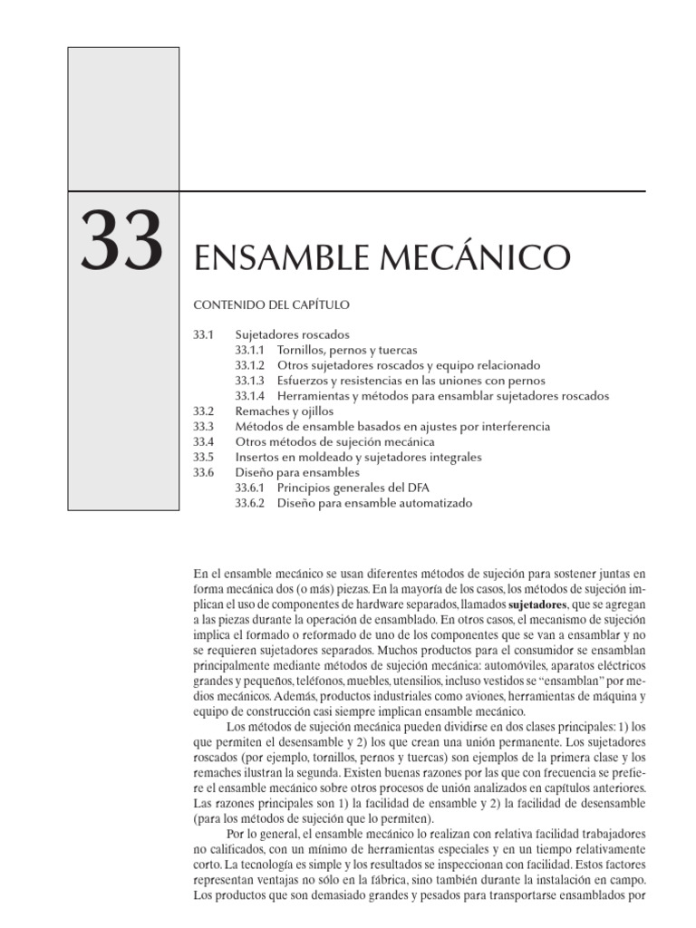 Ensamble Mecánico Control de Lectura P6-1 | PDF | Tornillo | Remache