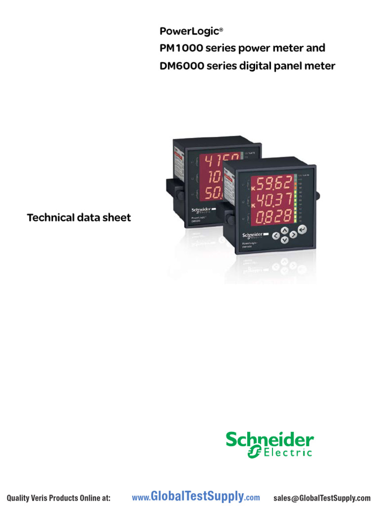 Veris Industries pm1200 Power Meter Datasheet | PDF | Electronics ...