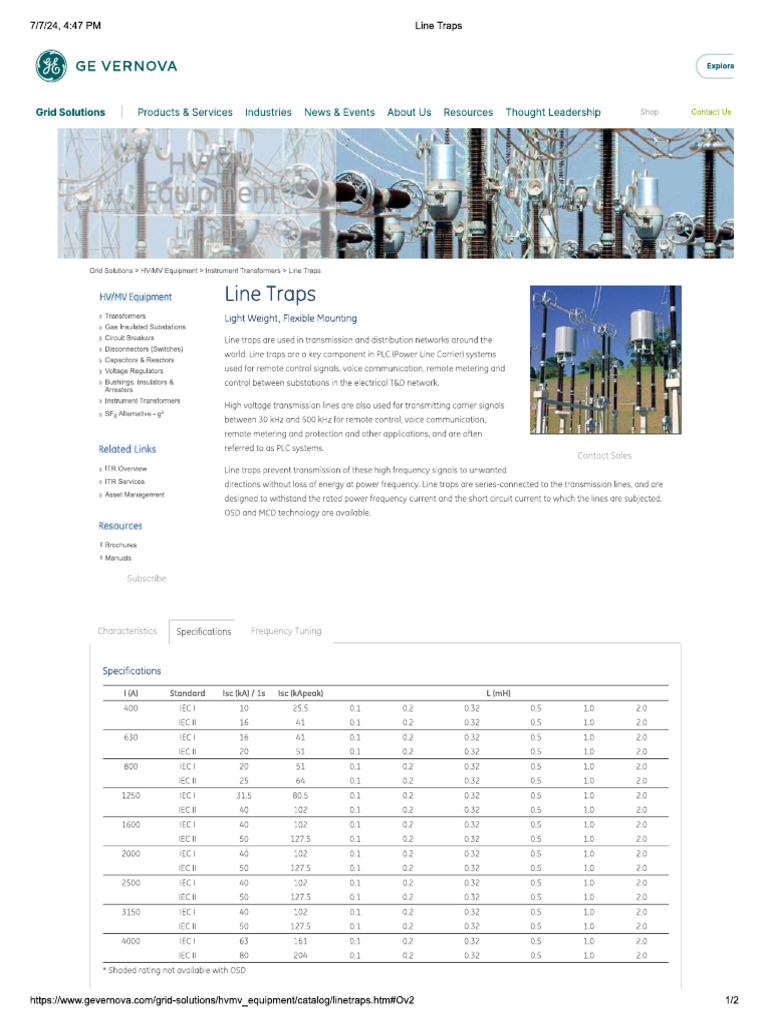 Line Trap | PDF