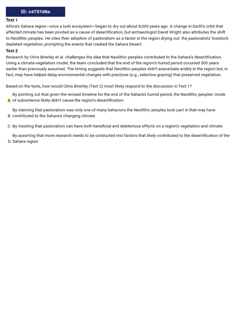 RW05.A.Cross-Text Connections | PDF | Umami | Taste