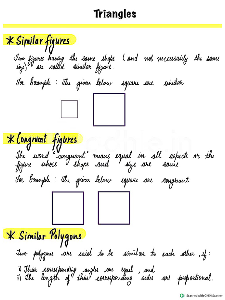 Class 10 Triangle | PDF
