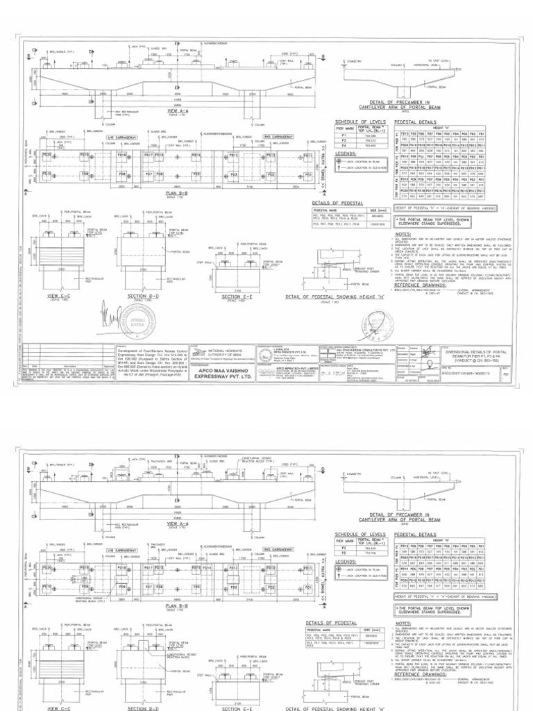 Pier Cap Drawing | PDF