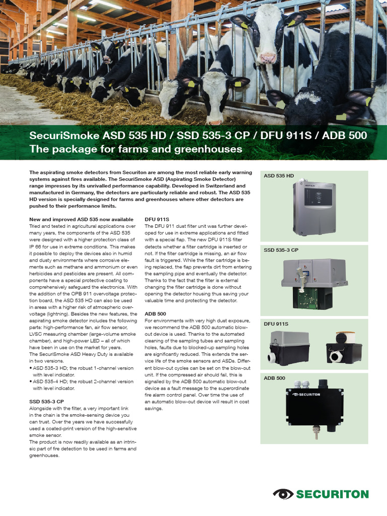 ASD535 HD - Farming - en | PDF | Sensor | Smoke