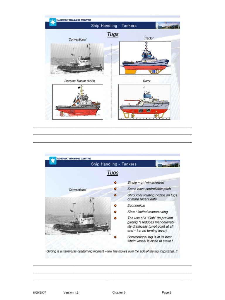 Tugs Use in Ports | PDF | Tugboat | Ships