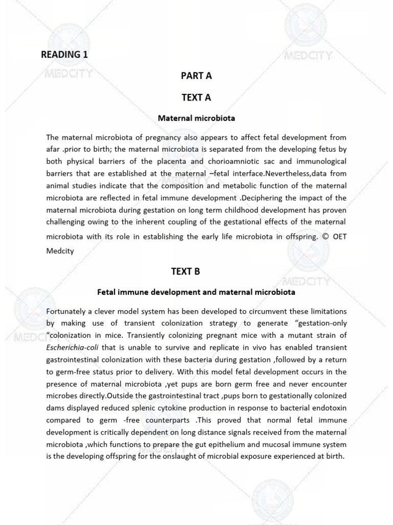 Medcity Reading Material Oet Reading Notes | PDF | Catheter | Hiv