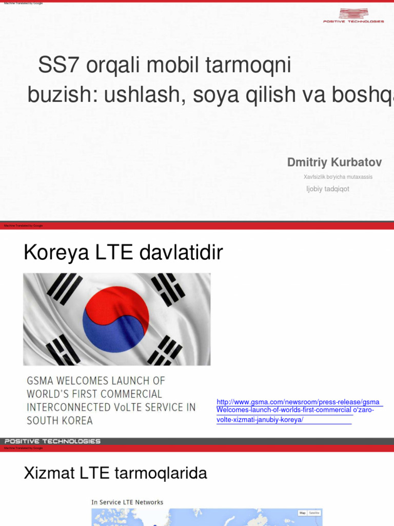 Hacking Mobile Network Via SS7 Interception, Shadowing and More | PDF | Telecommunications ...