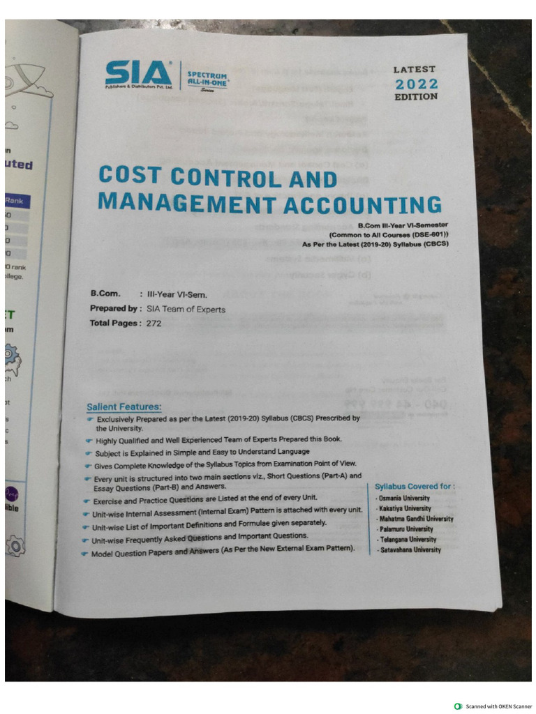 Cost Control and Management | PDF