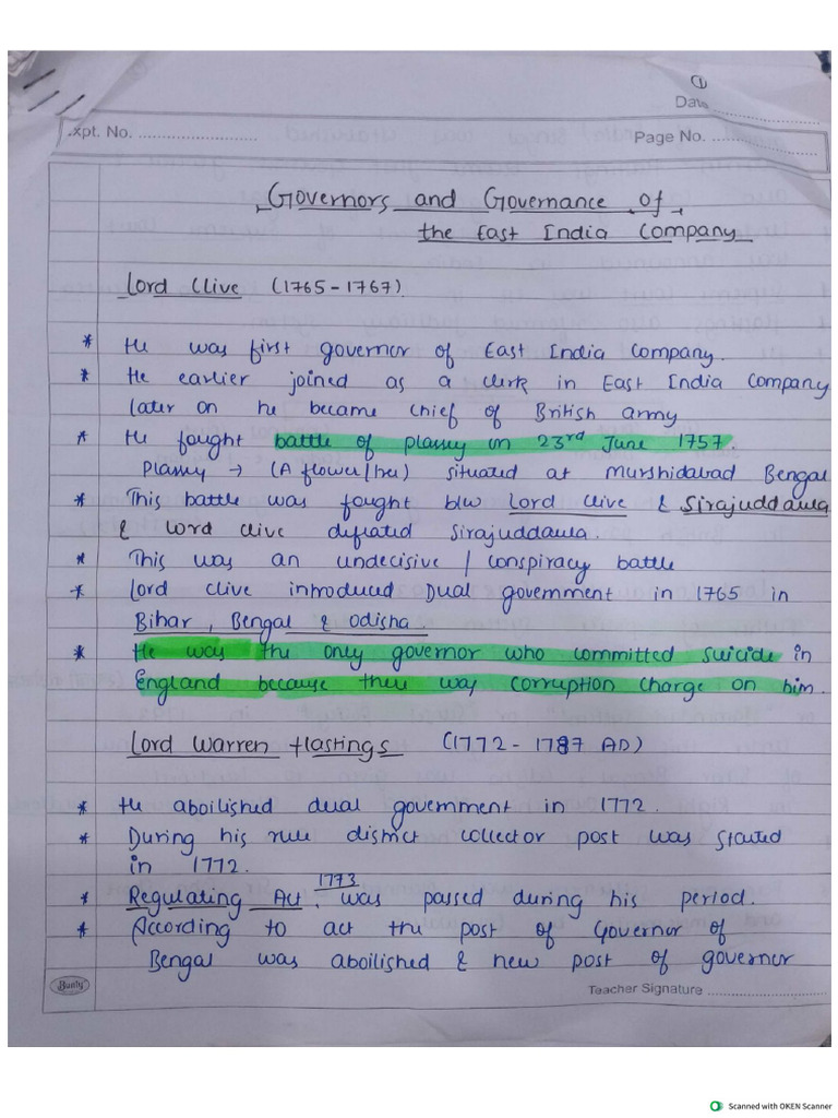 Sample of My Modern History Notes | PDF