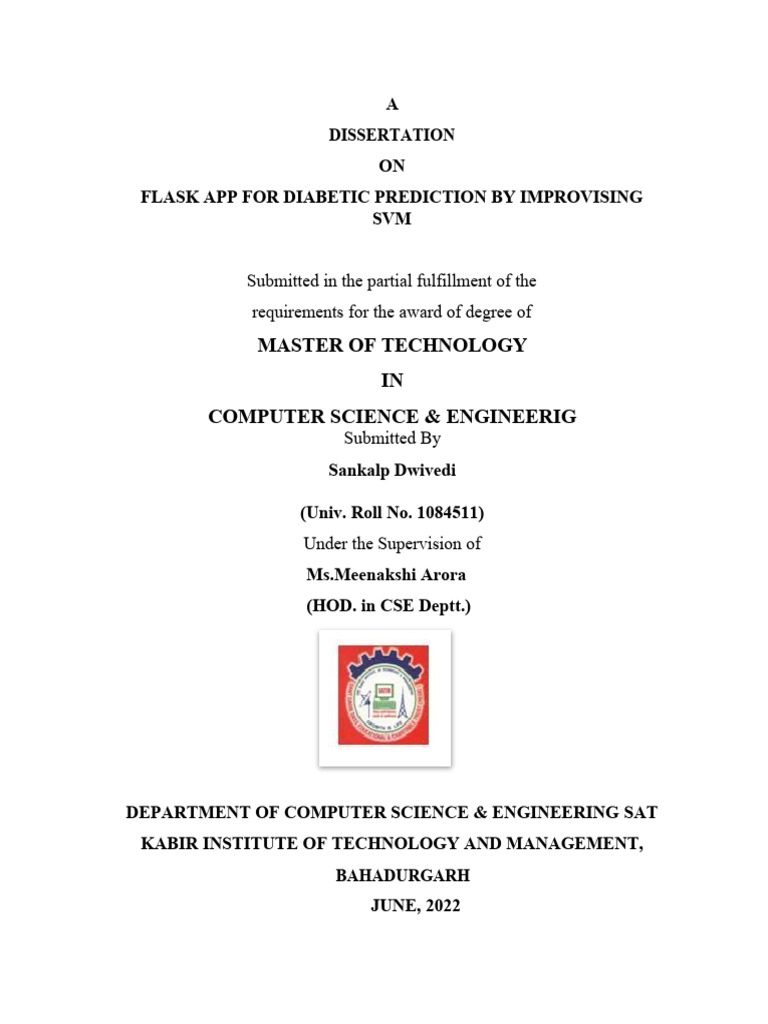 Sankalp Report 1 | PDF | Support Vector Machine | Machine Learning
