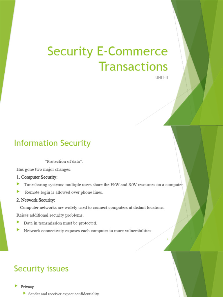 Security E-Commerce Transaction | PDF | Cryptography | Encryption