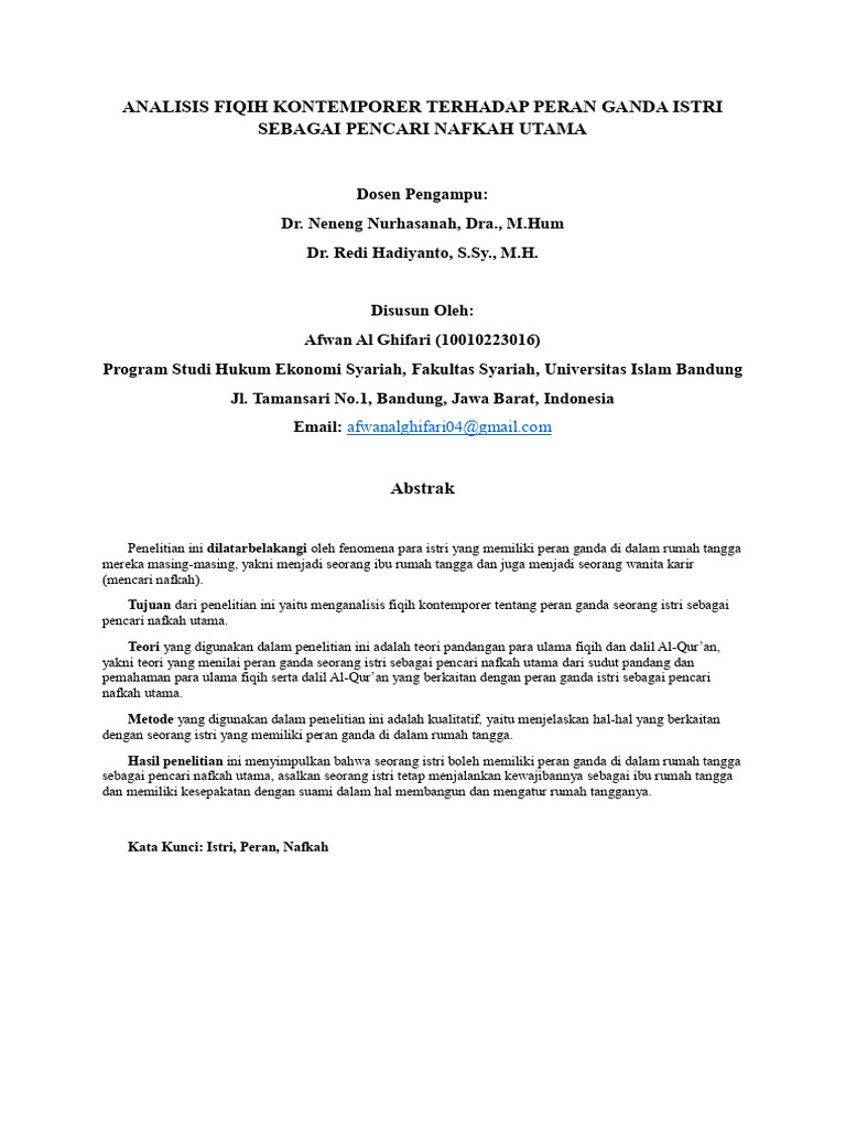 Tugas Uas PH Islam Jurnal | PDF | Sains & Matematika | Agama & Spiritualitas