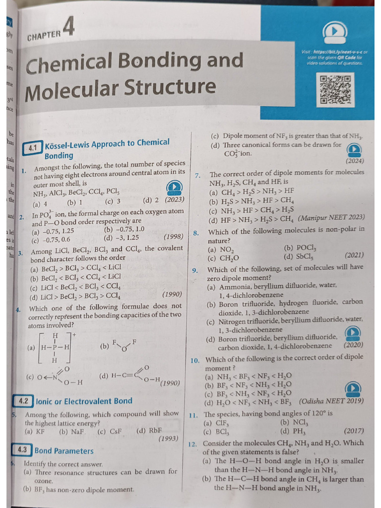 Chemical Bonding ch-4 | PDF