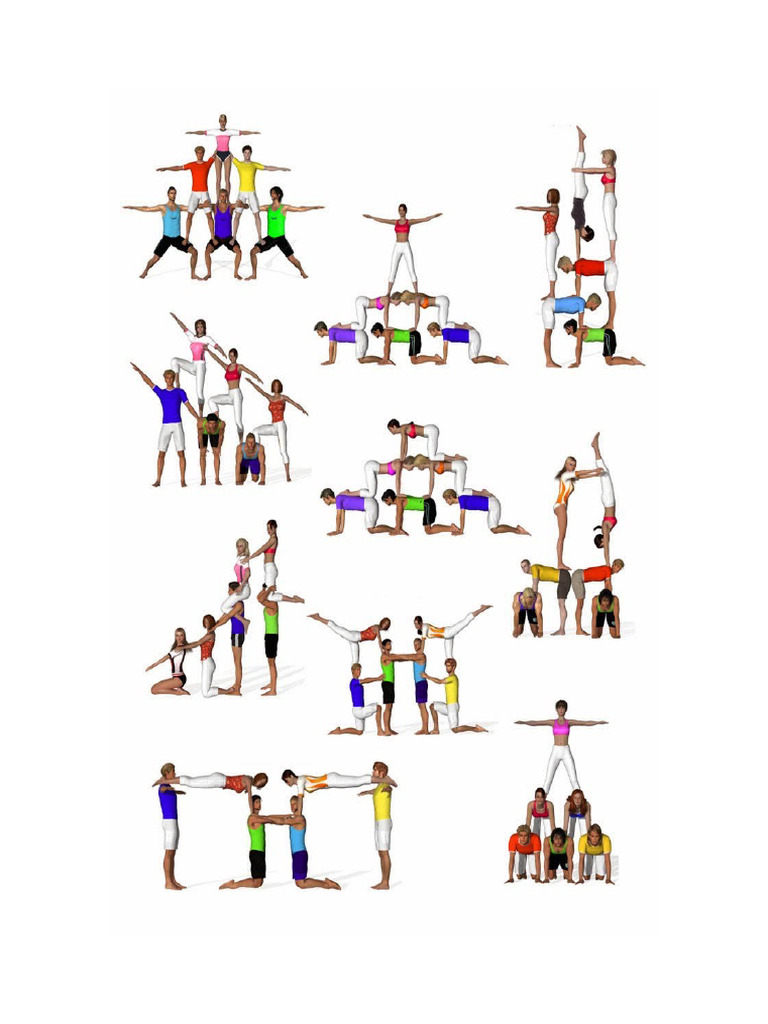 Acrosport Figuras de 6 personas | PDF
