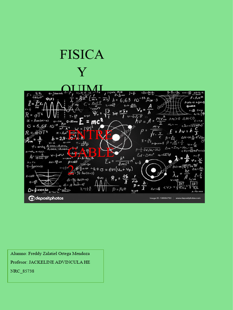 Entregable 2 Fisica y Quimica | PDF | Métodos y materiales de enseñanza