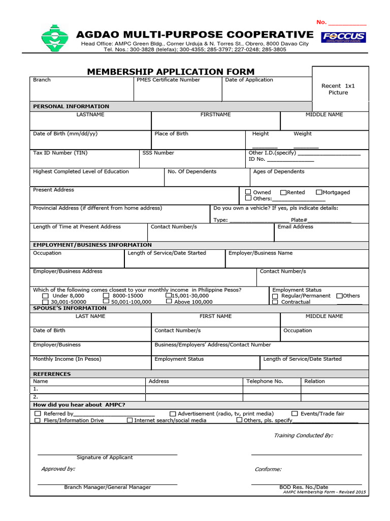 Membership Form | PDF