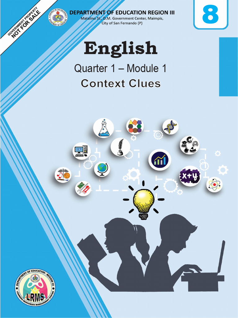 Eng 8 Q1 M1 Context Clues 3 | PDF | Learning | Teachers