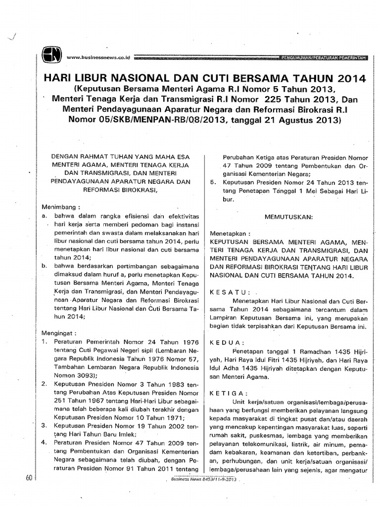 Kepber No.05 SKB Menpan RB 08 2013 | PDF