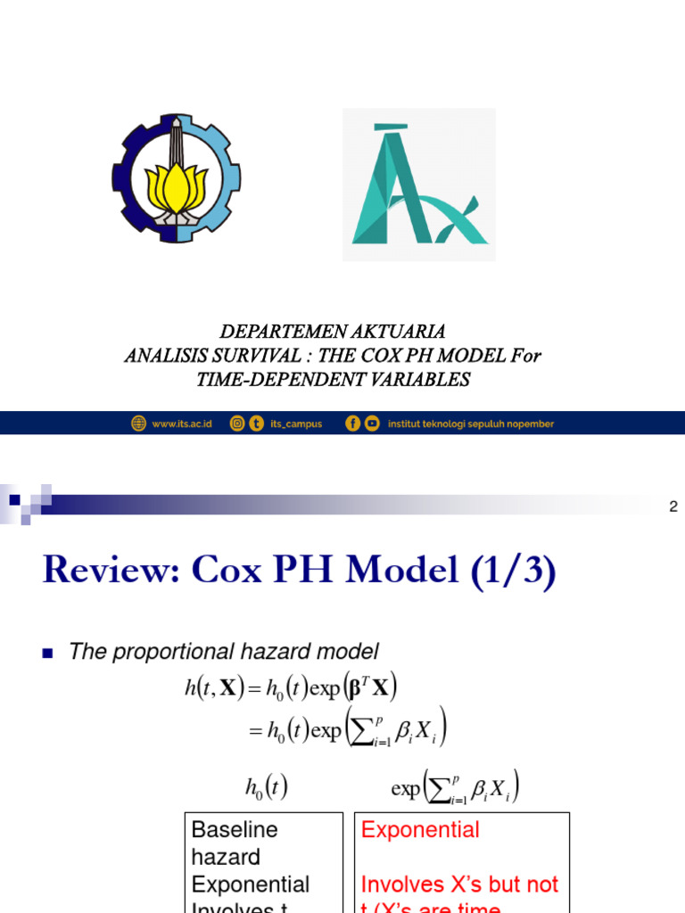 M8 - Cox PH Model For Time Dependence Variable | PDF | Exponential ...