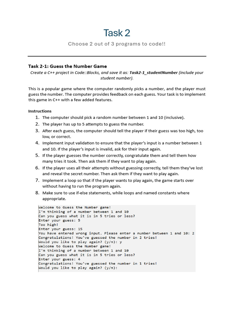 Task2 | PDF | Computer Program | Programming Task2 | PDF | Computer Program | Programming