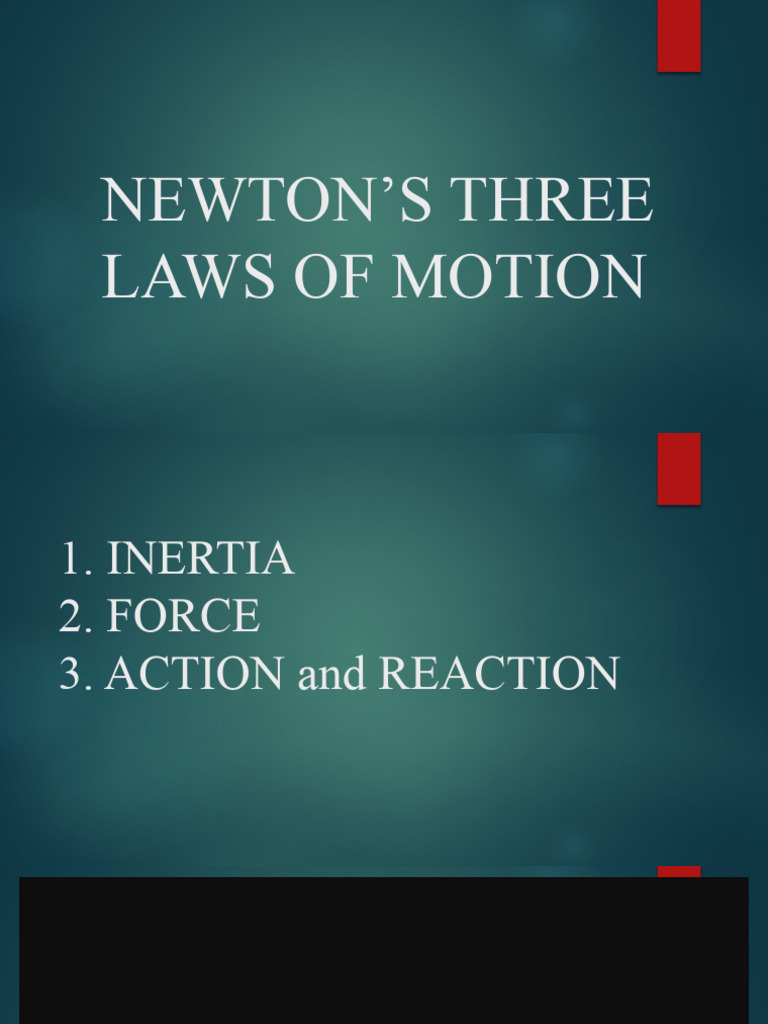 Newtons Law of Motion - 033633 | PDF