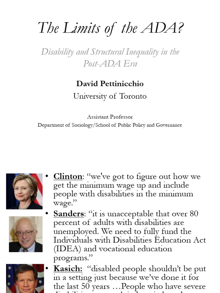 6 David Pettinicchio | PDF | Americans With Disabilities Act Of 1990 | Disability