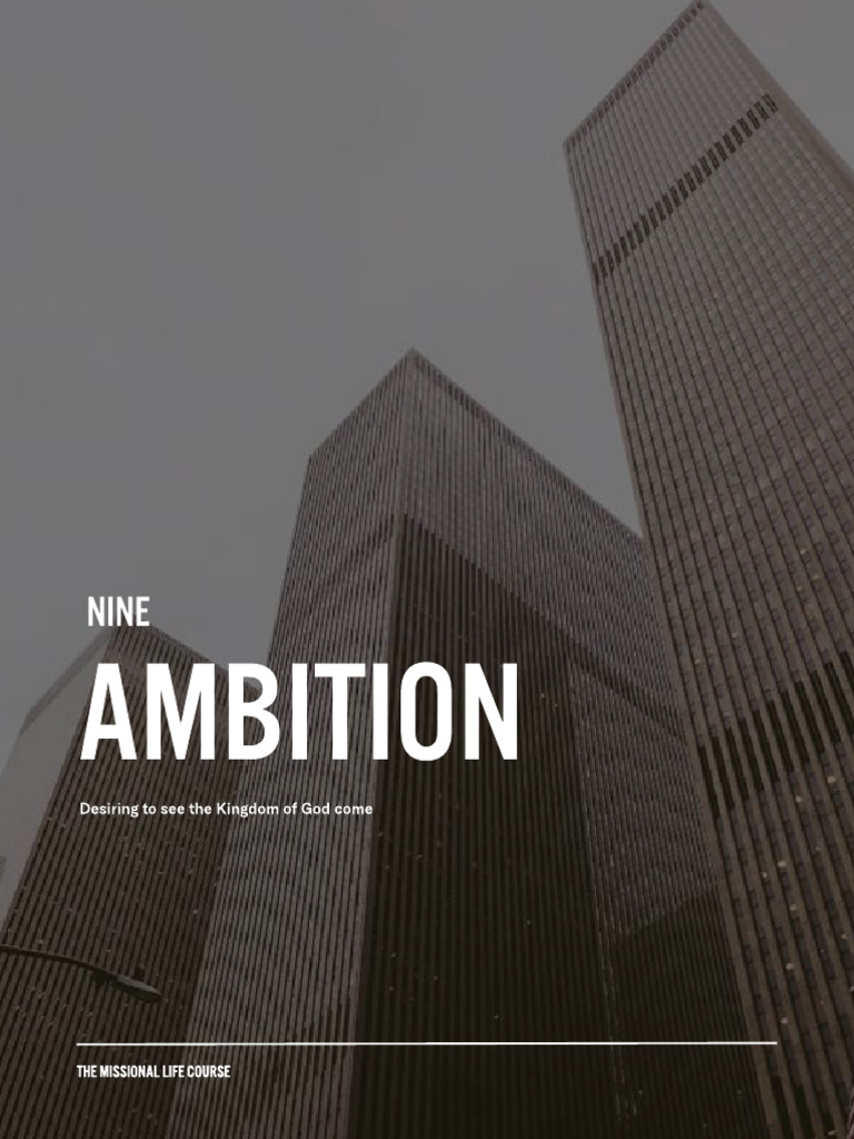 Ambition | PDF | Lord's Prayer | Religious Belief And Doctrine