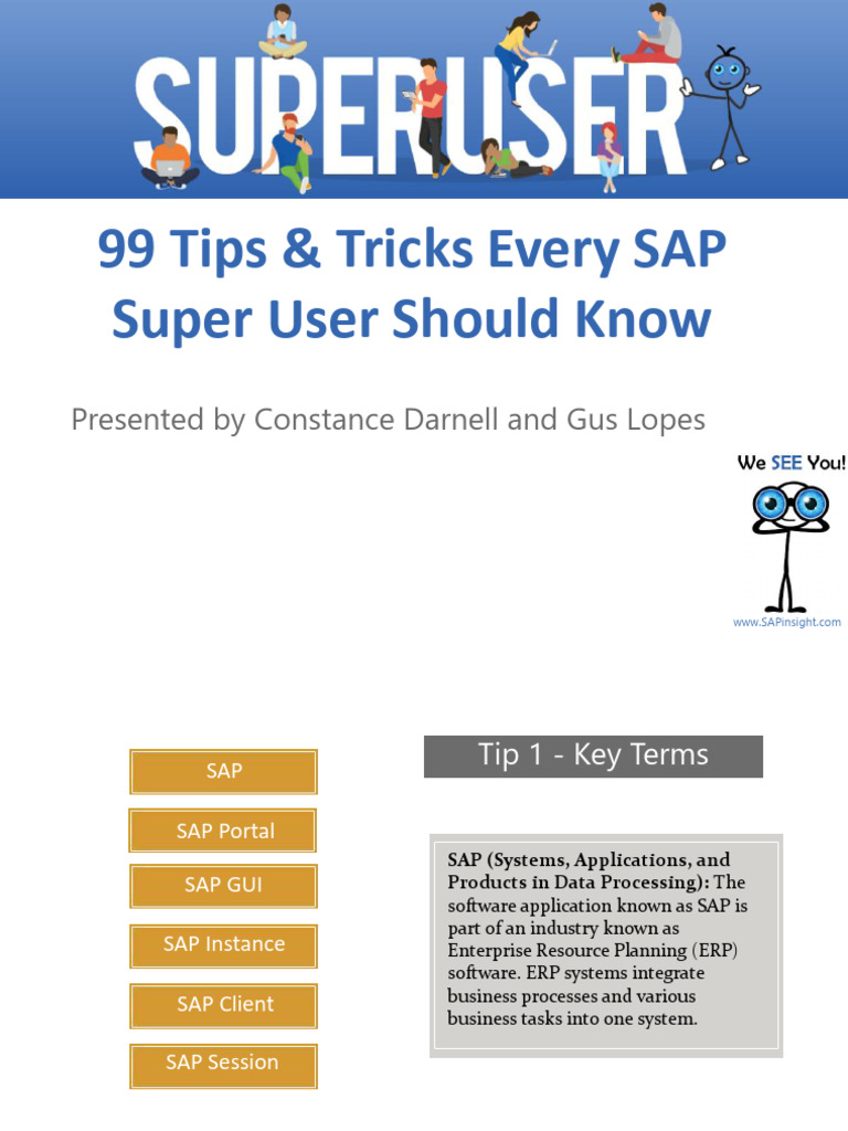 99 Tips Tricks Every SAP Super User Should Know 1711297465 | PDF | Menu ...