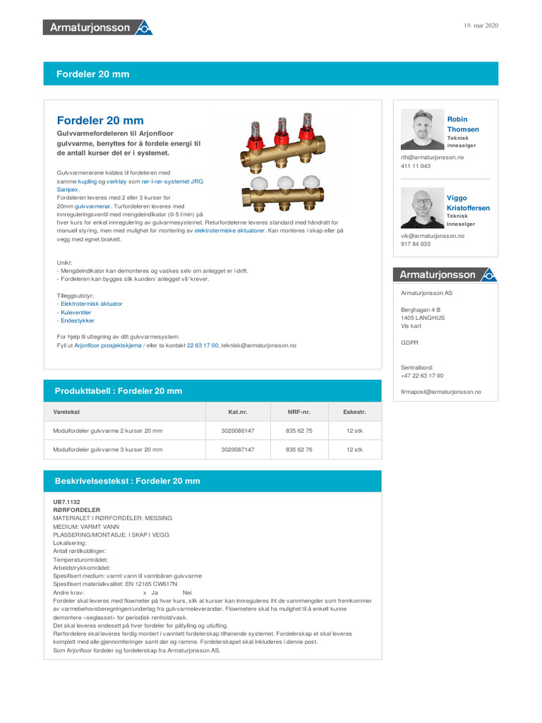 Fordeler 20 MM | PDF