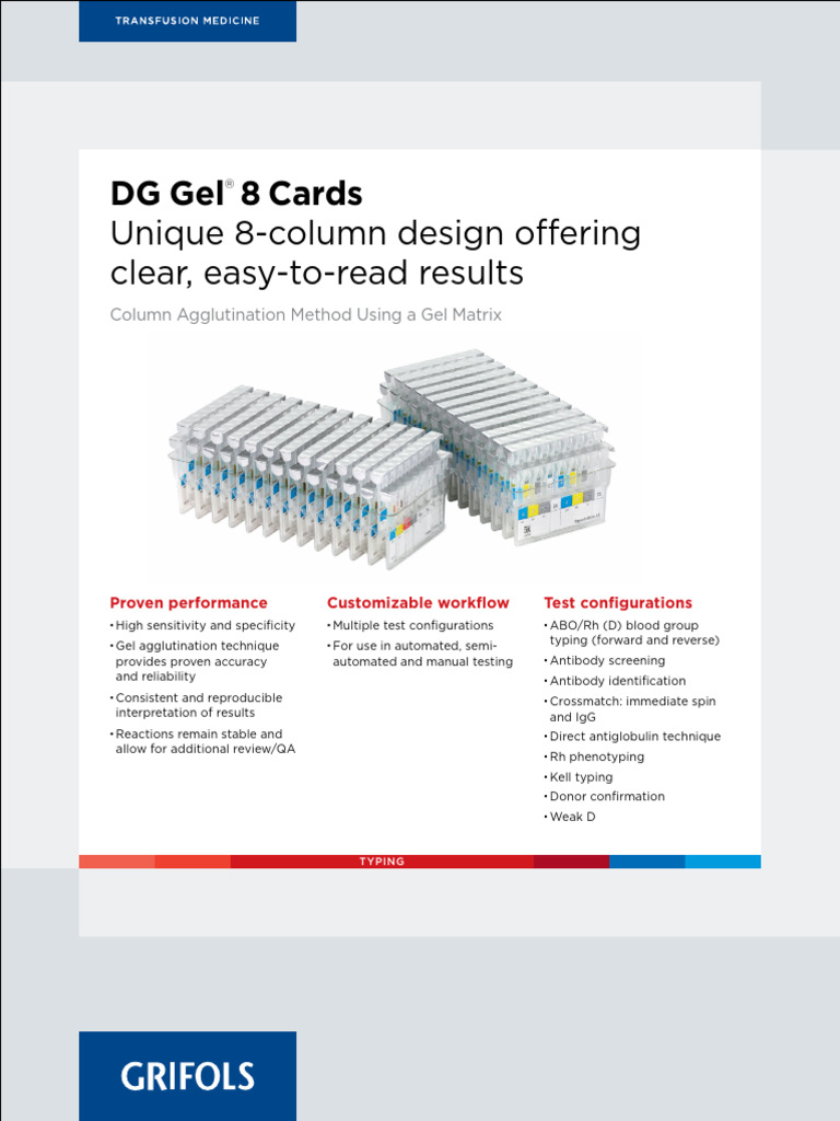 DG Gel 8 Cards Flyer (US) 2022 | PDF | Clinical Pathology | Vertebrates