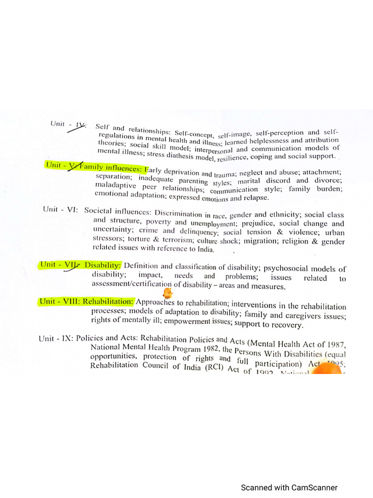 Internal Exam Syllabus Mphil | PDF