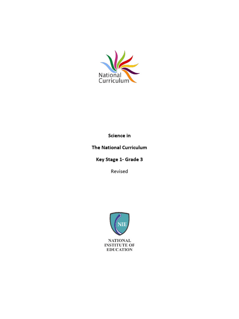 Key Stage 1 Science Syllabus 2023 | PDF | Educational Assessment | Science