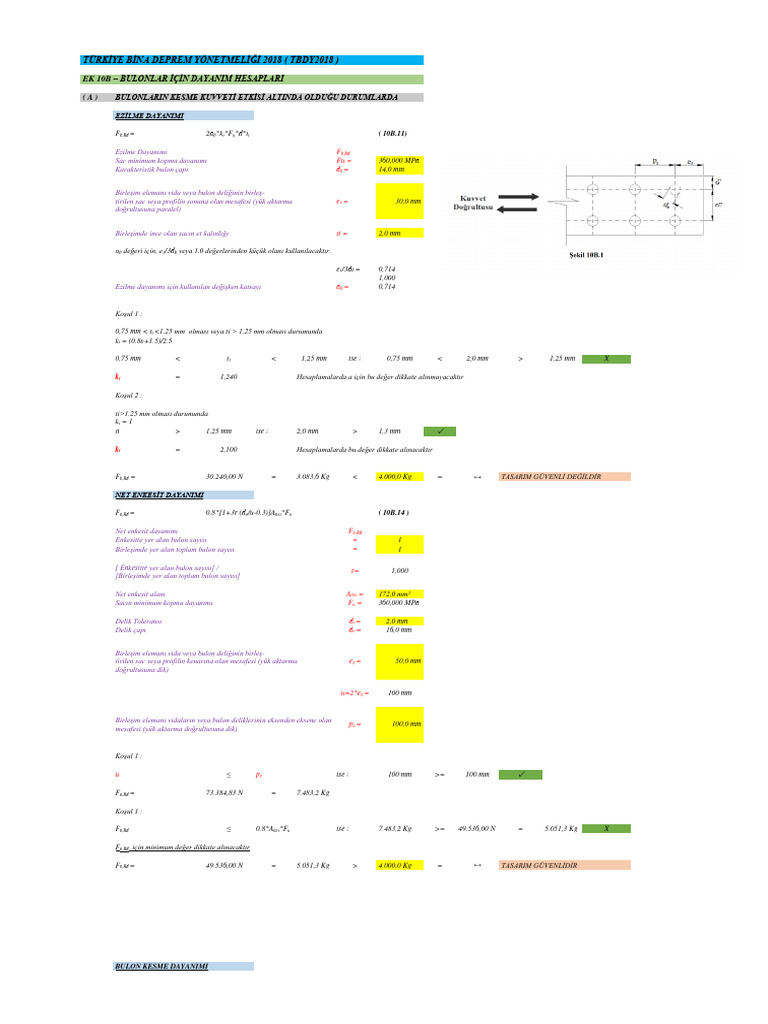 TBDY2018 Hafif Elik Yap Bulon Hesab 1721212087 | PDF