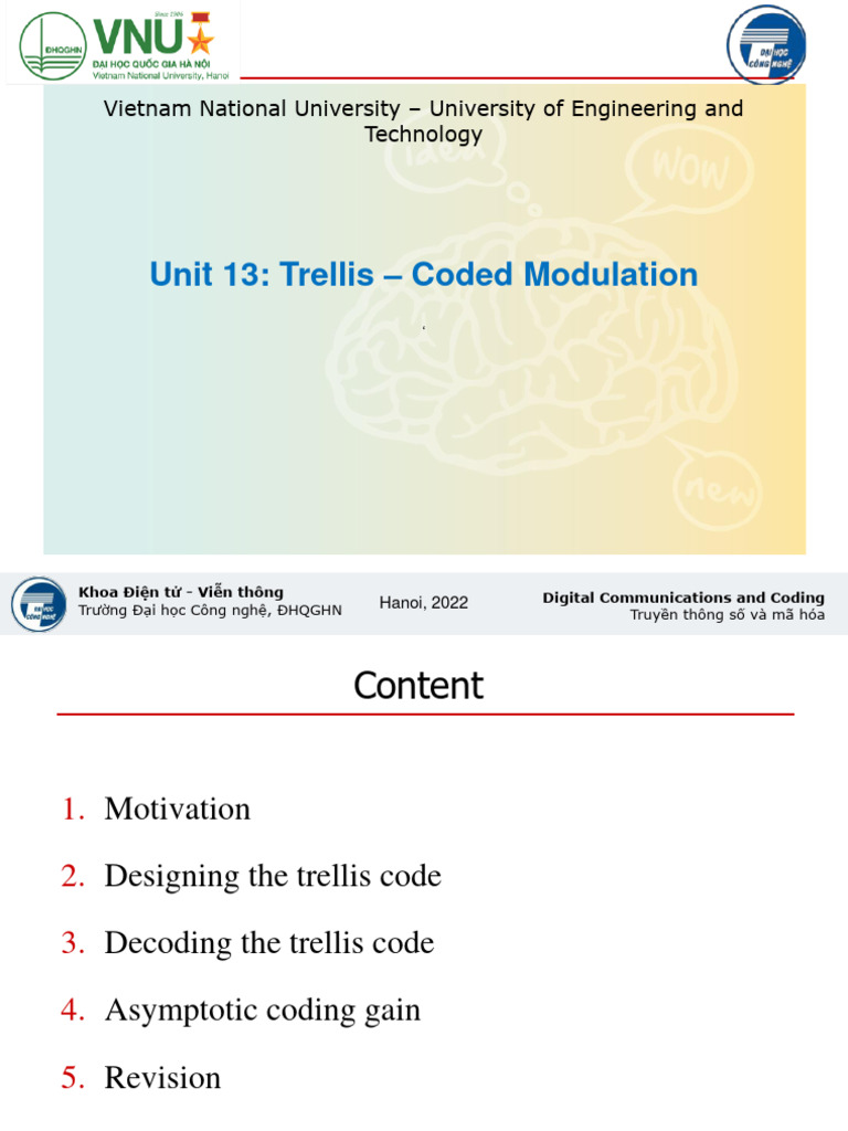 13.trellis Coded Modulation | PDF | Modulation | Data Transmission