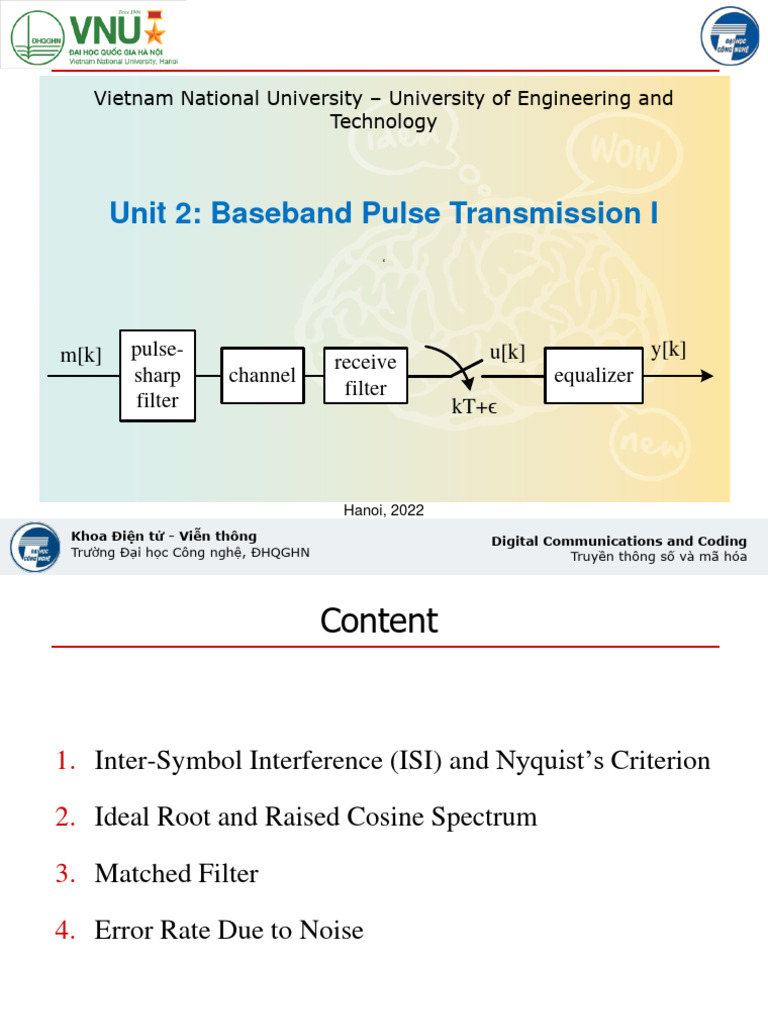 2.baseband Pulse Transmission I | PDF