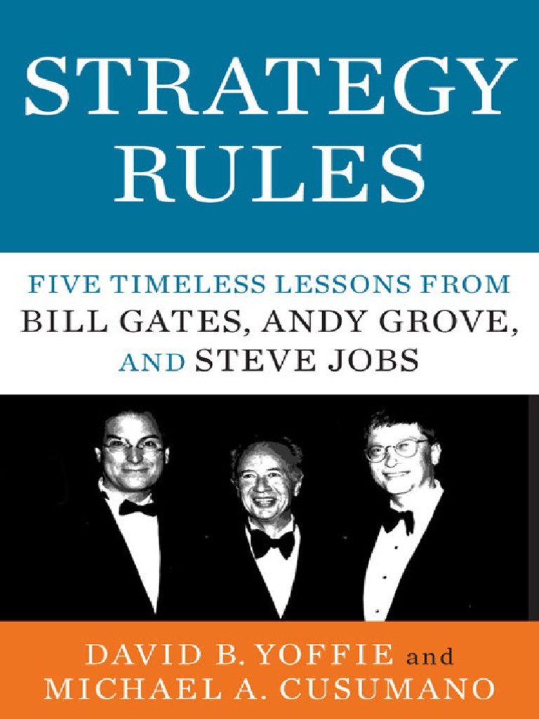 Strategy Rules Five Timeless Lessons From Bill Gates, Andy Grove, and ...