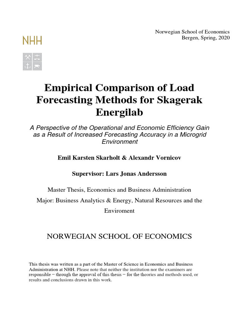 Masterthesis | PDF | Forecasting | Electrical Grid
