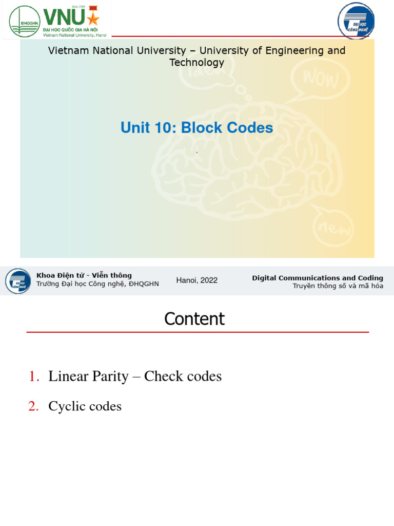 10.block Codes | PDF
