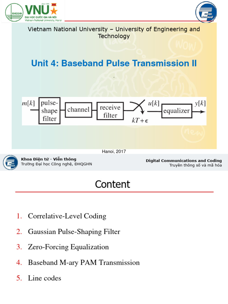 4.baseband Pulse Transmission II | PDF | Bandwidth (Signal Processing) | Telecommunications ...