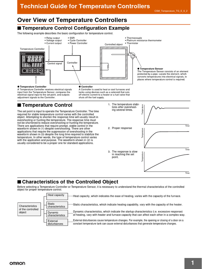 Temperature Controller Technical Guide | PDF | Electrical Engineering ...