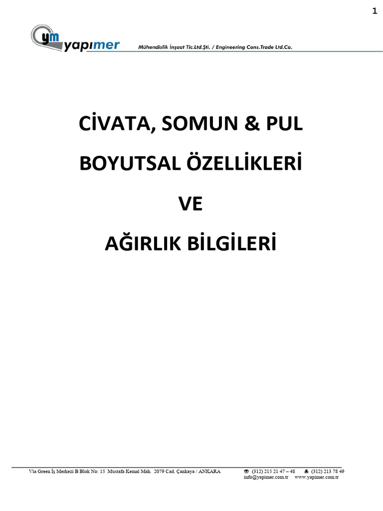 Civata - Somun - Rondela - r2 | PDF