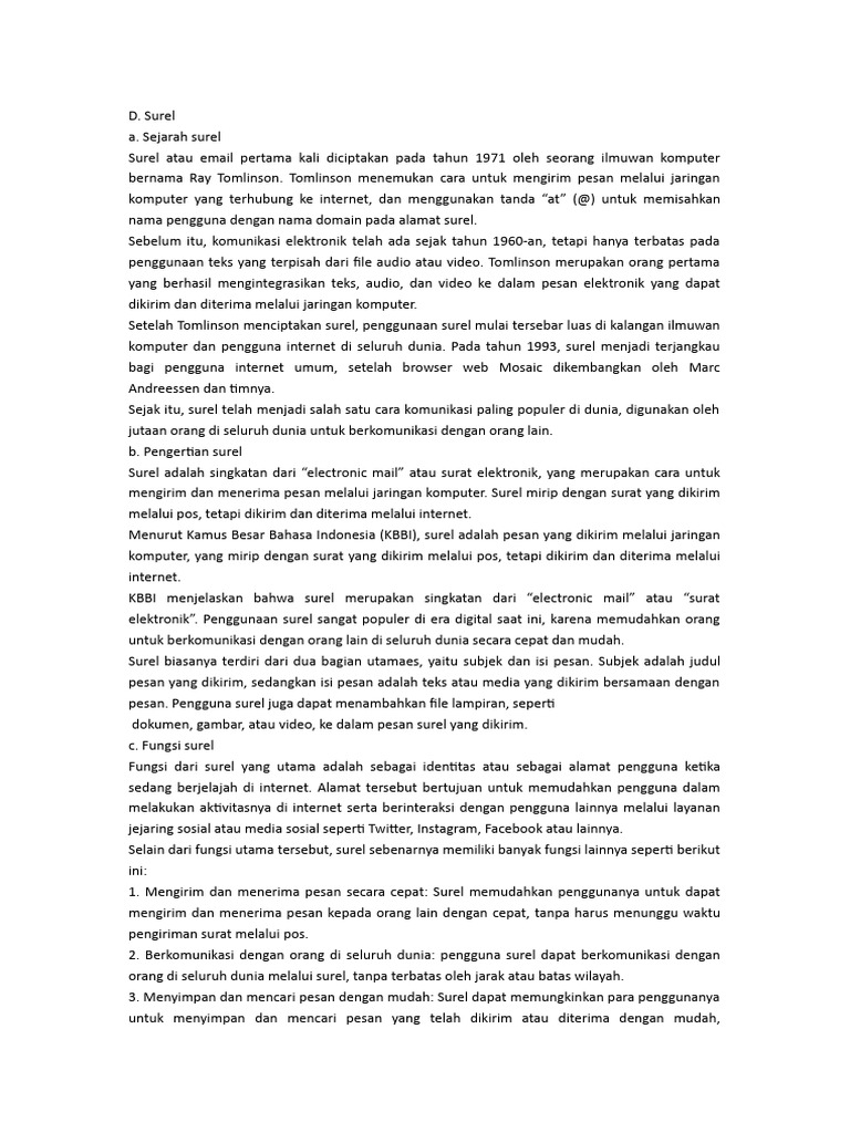 C Fungsi Surel | PDF | Seni | Teknologi & Rekayasa