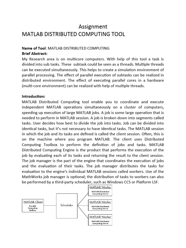 Distributed Tool2 | PDF | Matlab | Parallel Computing