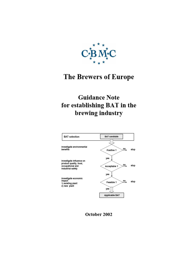 CBMC Guidance-Note 2002 | PDF | Brewing | Malt