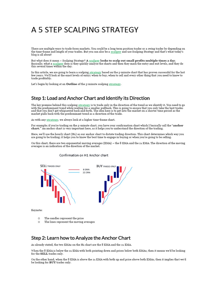 Forex 5-Minute Scalping Strategy | PDF | Order (Exchange) | Moving Average