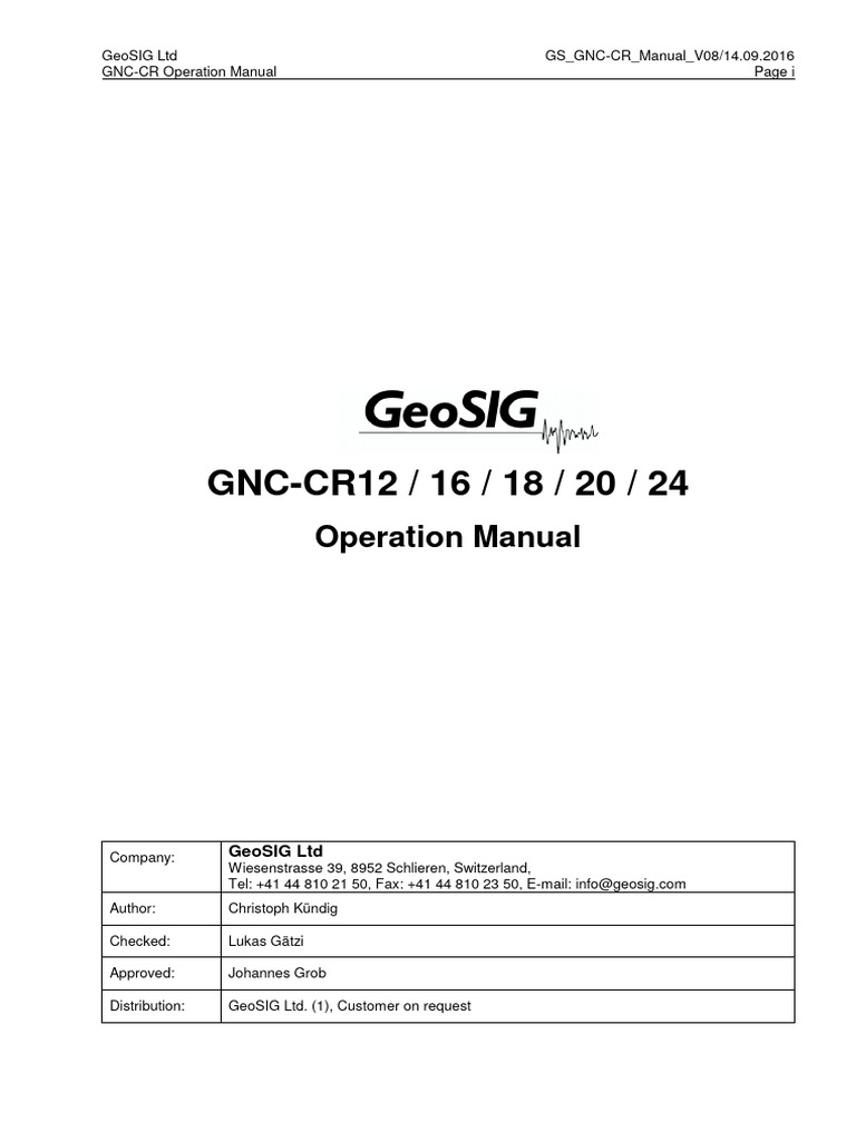 GS_GNC-CR_Manual | PDF | Sampling (Signal Processing) | Battery Charger